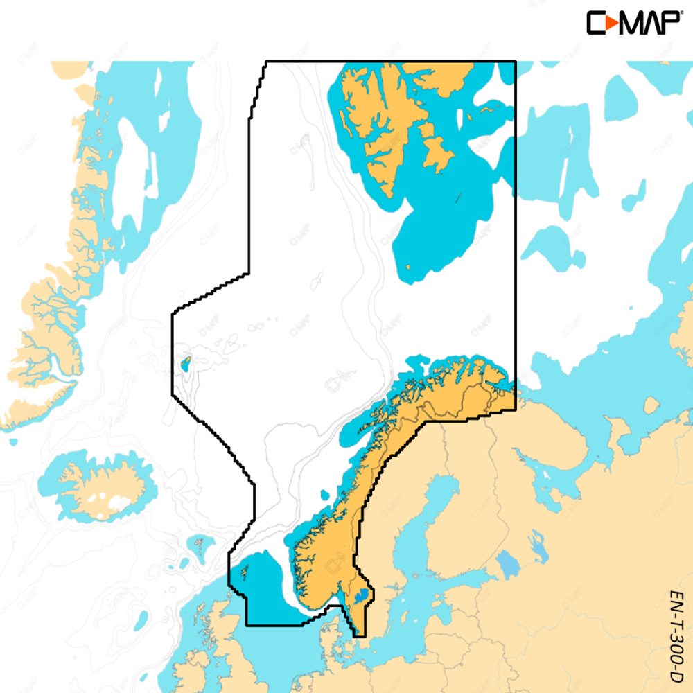 C-Map Discover X - Norwegian Sea, North Sea & Skagerrak - M-EN-T-300-D-MS
