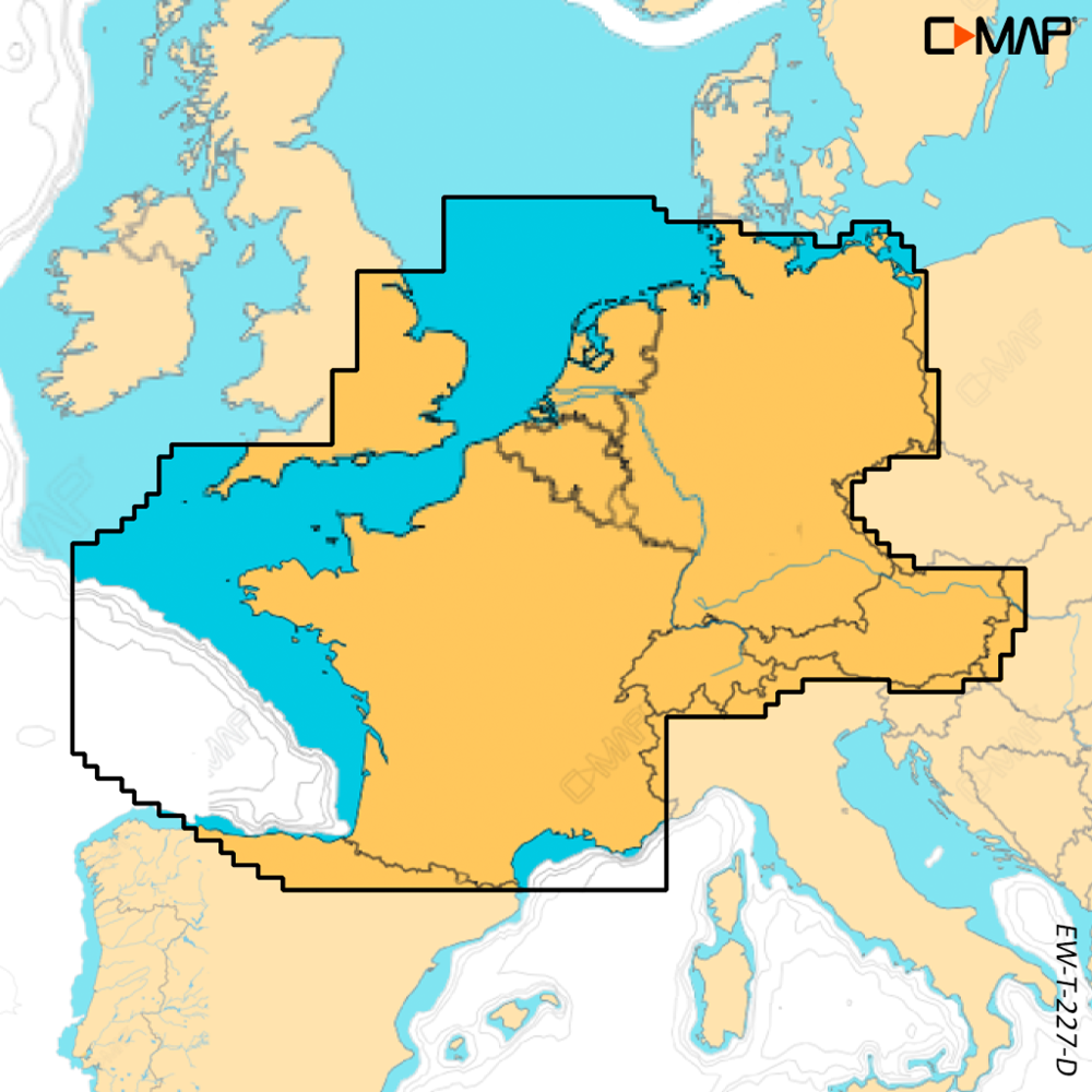 C-Map Reveal X - Central & West Europe - M-EW-T-227-R-MS