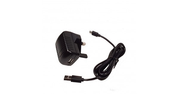 Icom USB Charger UK 3Pin USB Supply 5v 1A c/w Micro USB lead