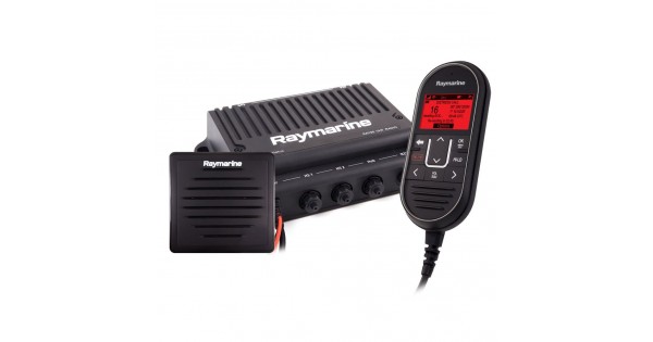 Raymarine Ray90 VHF Black Box with Wired Handset and Passive Speaker ...